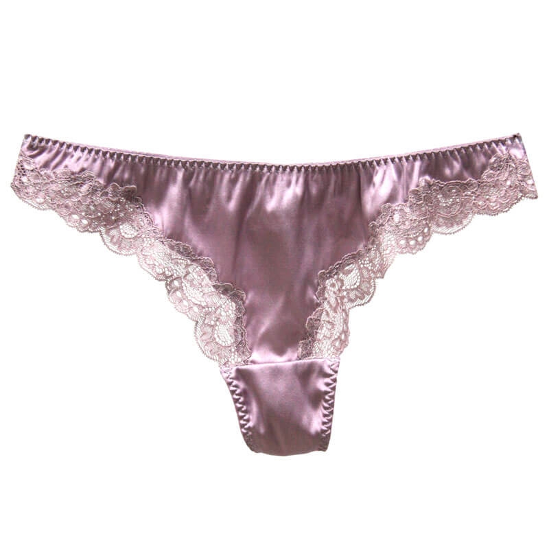 Floral Mesh Silk Thong Panty [FST01] - $32.99 : FreedomSilk, Best Silk ...